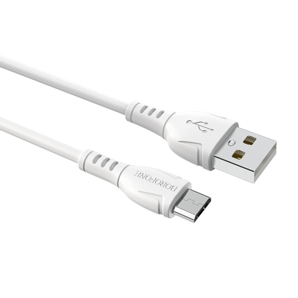 Кабель Borofone BX51 USB to MicroUSB 1m white | MasterClub