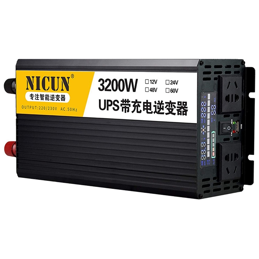Инвертор Nicun SFX24-220 1200W/ 3200W DC 24V - AC 220V с функцией ...